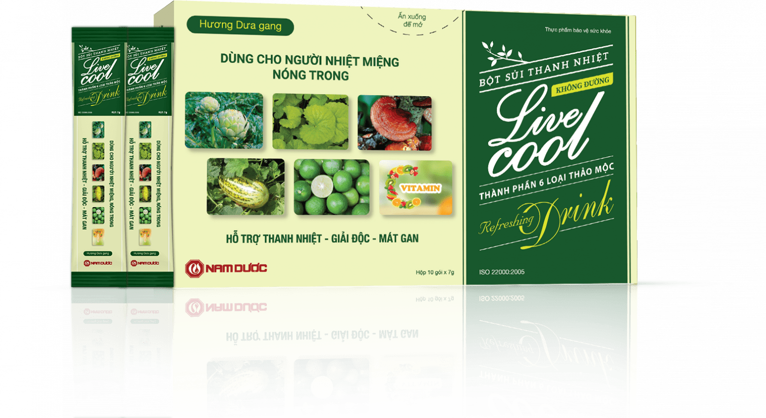Bột Sủi Thanh Nhiệt Hương Dưa Gang Live cool (Hộp 10 Gói ) - Nhà Thuốc ...